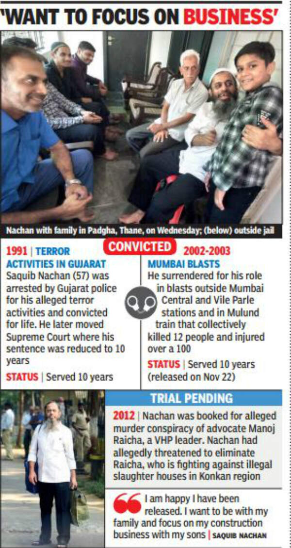 Saquib Nachan: 2002 triple terror blasts convict returns home | Mumbai ...