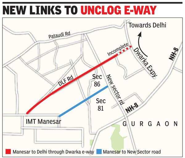 Two more roads to boost Gurgaon-Manesar connectivity | Gurgaon News ...