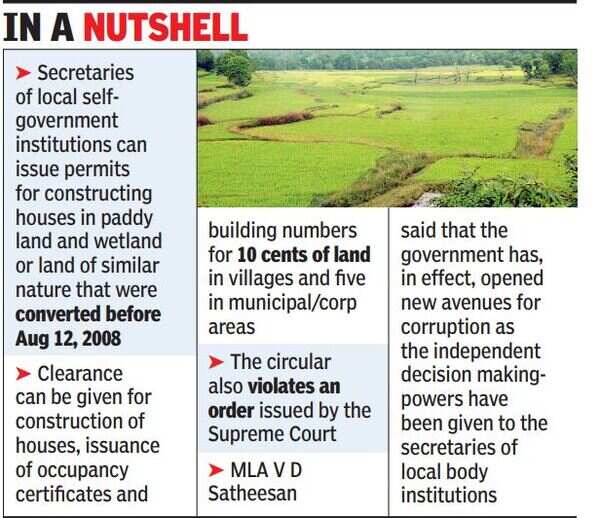 Now, build homes on paddy lands too | Thiruvananthapuram News - Times ...