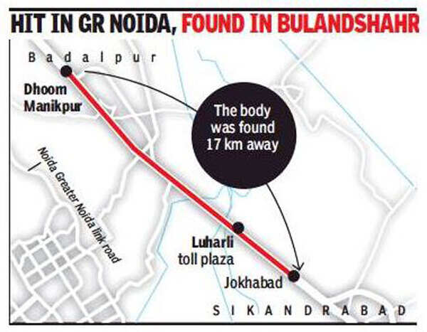 Noida road accident: Accident victim dragged 17km by SUV? Hunt starts ...