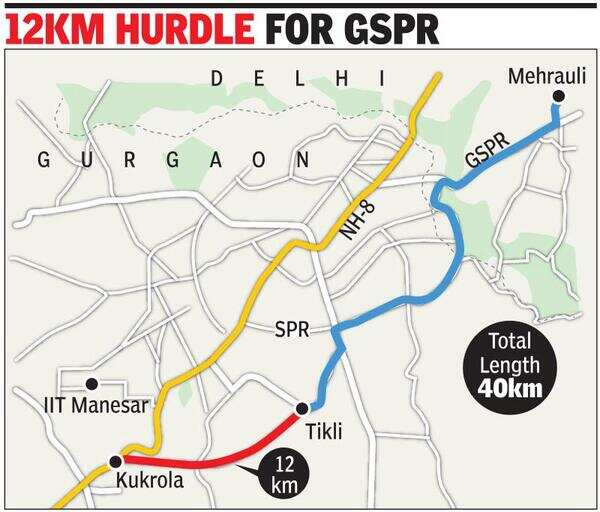 Manesar-Mehrauli road hits bump over Aravali diversion | Gurgaon News ...