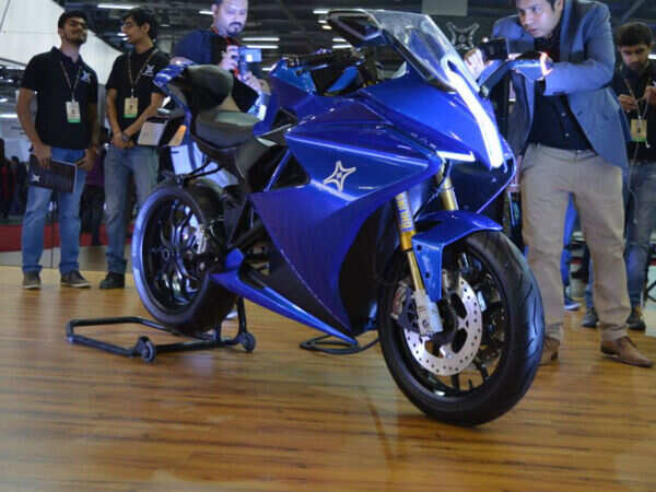 Auto Expo 2018: Emflux One, India's first electric superbike unveiled ...