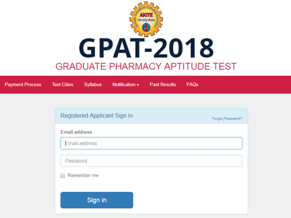 GPAT 2018 Result: GPAT 2018 result announced: Check here - Times of India