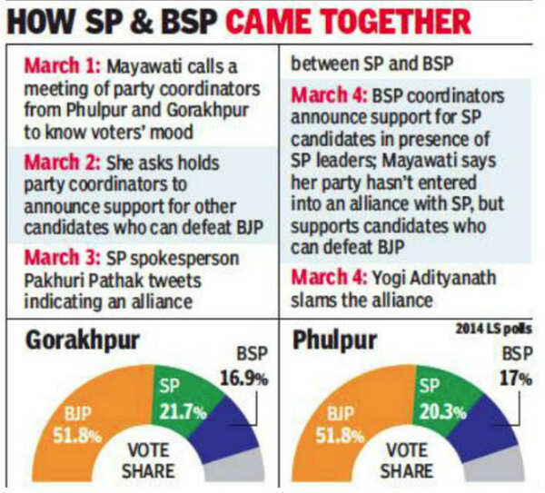 UP By Election: How SP, BSP came together in UP | Lucknow News - Times ...