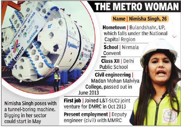 Mumbai Metro Rail Corporation: Mumbai: Sole woman engineer calls the ...