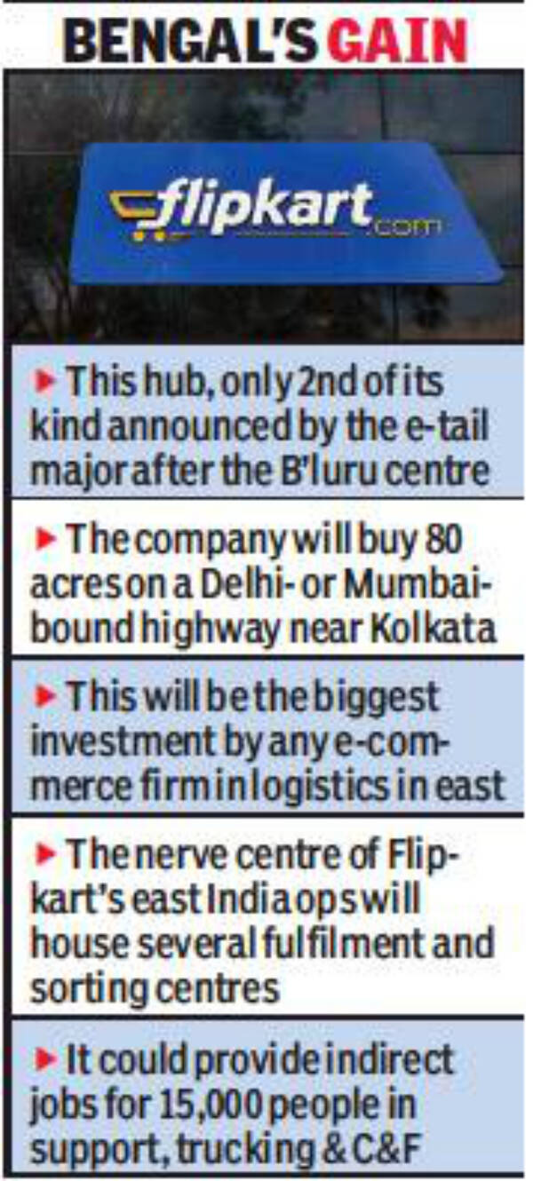 Flipkart to build 600cr logistics hub in Bengal | Kolkata News - Times ...