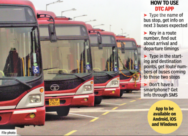 DTC: DTC to develop app for real-time information about buses' location ...