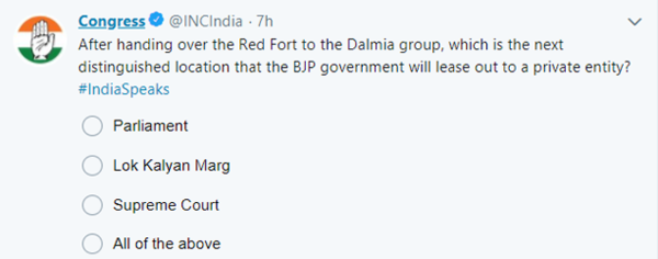 Red Fort: Bharat Dalmia Group adopts Red Fort, Congress objects | India ...