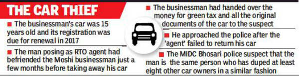 Man posing as RTO agent flees with Mercedes Benz | Pune News - Times of ...
