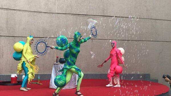 Alien Bubble Show held at a city mall | Events Movie News - Times of India