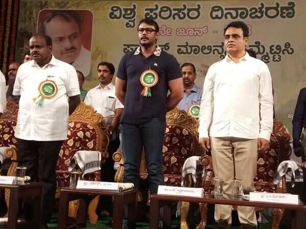 Darshan pledges to do his bit for the environment | Kannada Movie News ...