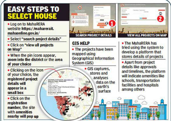 MahaRERA maps 4,500 listed projects with GIS technology | Pune News ...