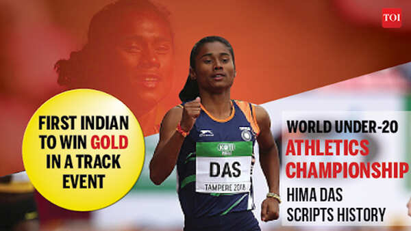 Hima Das: Under-20 World Athletics: Hima Das scripts history, wins gold ...