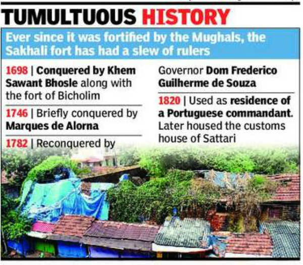 Sakhali Fort: After decades of neglect, decrepit Sakhali fort to get ...