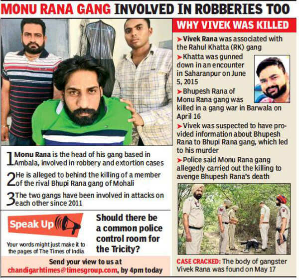 Gangland killing main accused in police net | Chandigarh News - Times of India