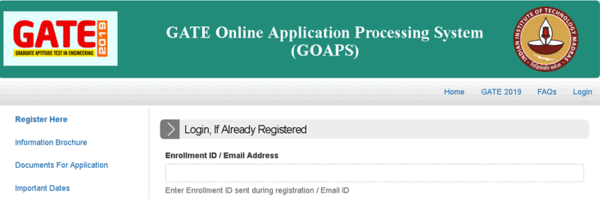 GATE 2019 Registration: GATE 2019 application process begins @gate.iitm ...