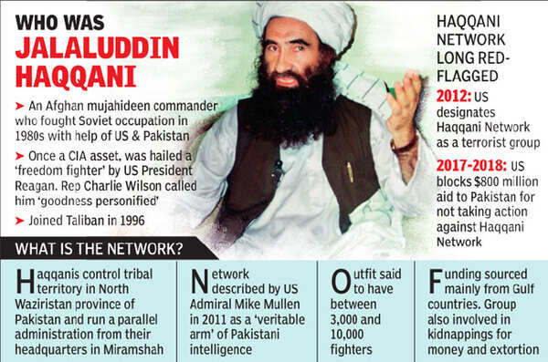 Jalaluddin, founder of feared Haqqani network, dead - Times of India