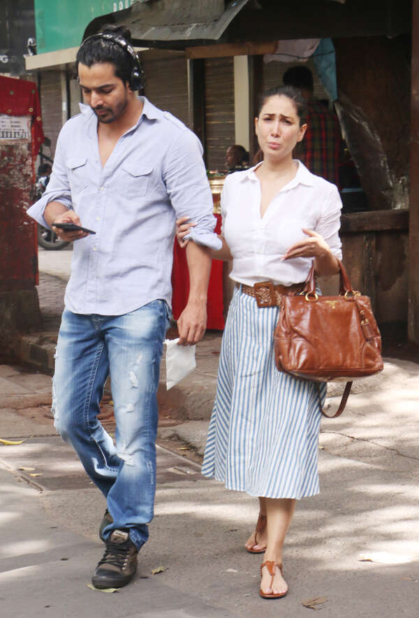 Harshvardhan Rane and Kim Sharma spotted on a lunch date | Hindi Movie ...