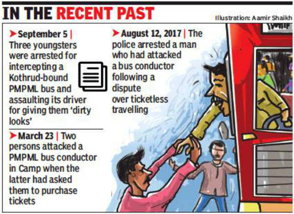Pune Bus Service: Rising road rage: 21-year-old held for thrashing PMPML driver | Pune News ...