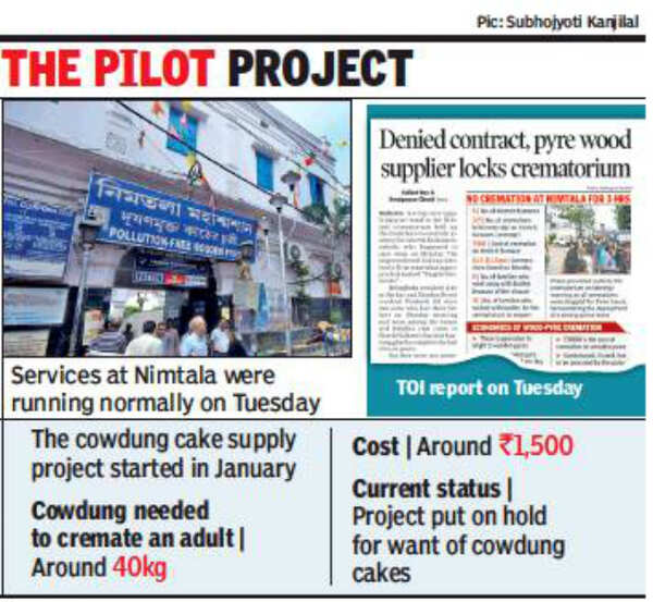 Nimtala Crematorium: Cowdung supply contract set off Nimtala fracas ...