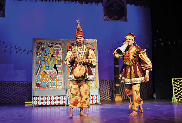Actors Sanjay Mishra and Neeraj Sood watch a play in Lucknow | Hindi ...