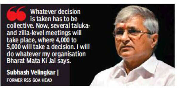 Mandrem bypoll: Subhash Velingkar keeps cards close to chest | Goa News ...