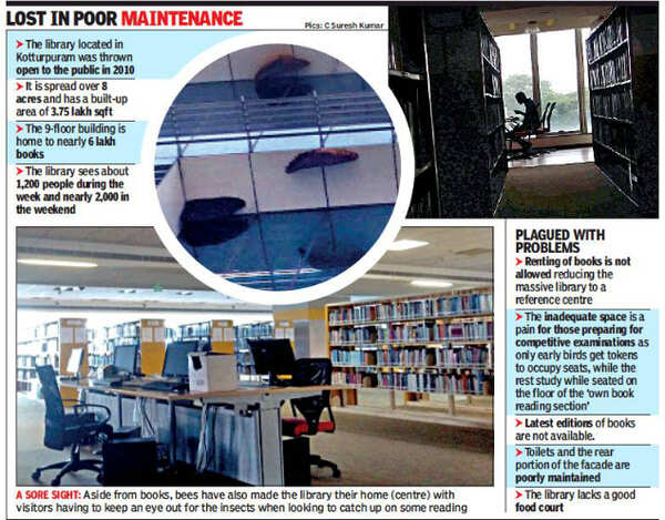 Nobody seems to read the pathetic tale of Anna Centenary Library ...