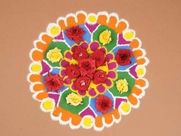 Easy and beautiful rangoli designs for Diwali - Times of India