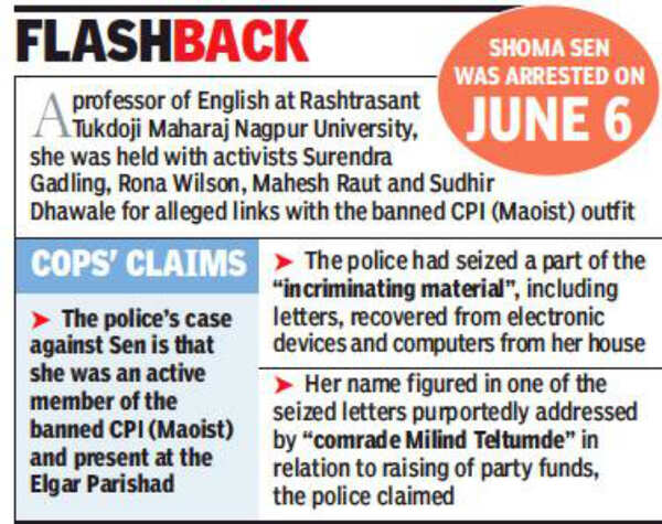 Activist Shoma Sen’s bail plea rejected in Elgar Parishad case | Pune ...