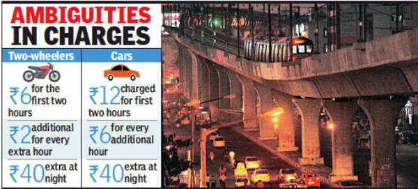 Hyderabad Metro night parking fee not on right track: Commuters ...