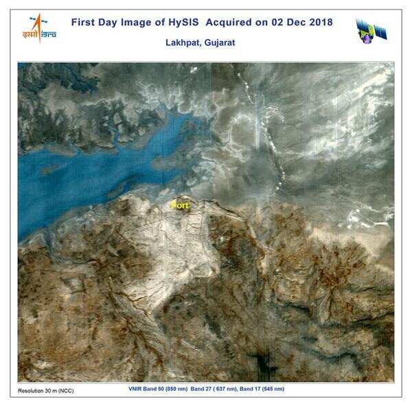 First HySIS image is of Lakhpat area | Ahmedabad News - Times of India