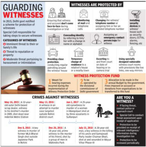 Witnesses safe in Delhi, at least on paper | Delhi News - Times of India