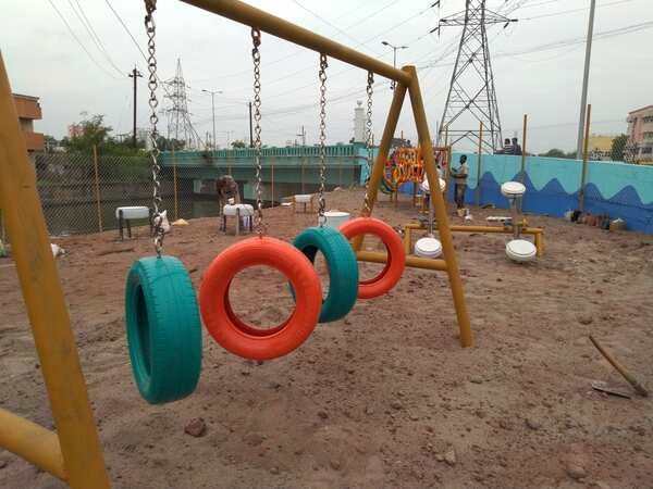 Tyre park opens for children in Trichy | Chennai News - Times of India