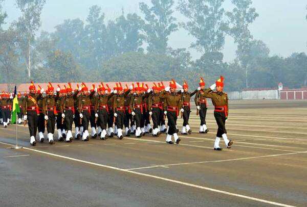 181 young soldiers take oath at the JAT Regiment Centre in Bareilly ...