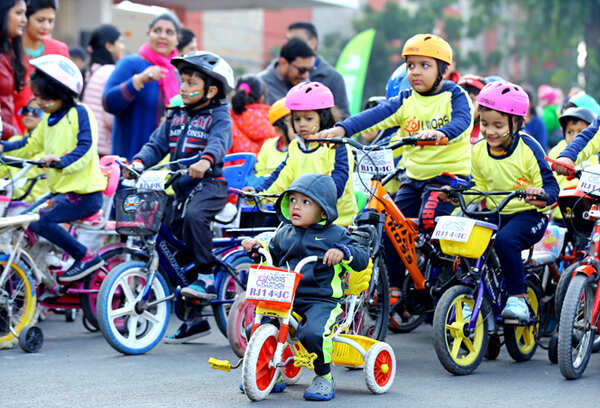 Jaipur children enthusiastically participate in Junior Cyclothon ...