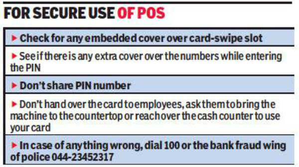 Police bust card cloning racket, arrest nine | Chennai News - Times of ...