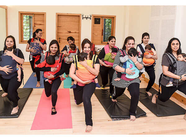 Mumbai moms take to exercising with their babies | Mumbai News - Times ...