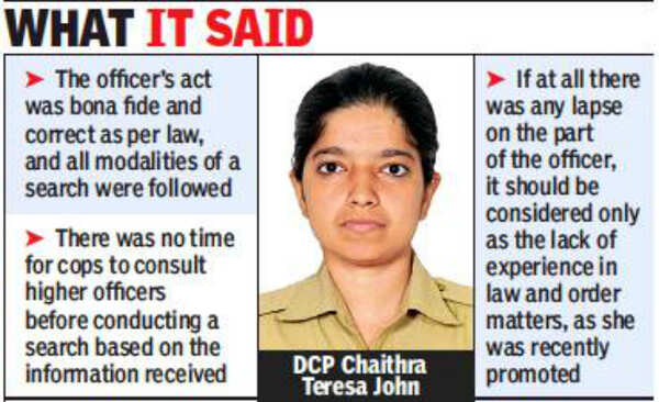 Raid on CPM office: DCP Chaithra did not err, says inquiry report ...