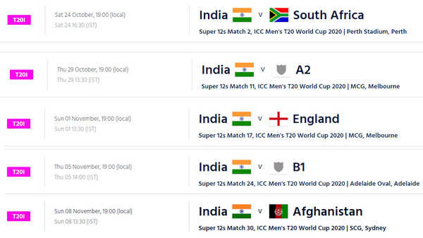 T20 World Cup 2020 schedule: ICC announces fixtures for men's and women ...