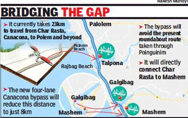 With 3 bridges, Canacona to get 4-lane bypass by June | Goa News ...