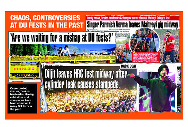 With big stars lined up for DU’s fests, cops and colleges look to tighten security | Delhi News ...