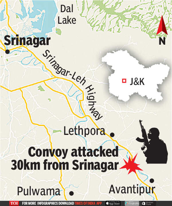 Pulwama news: Allowing civilian vehicles on route proved disastrous ...