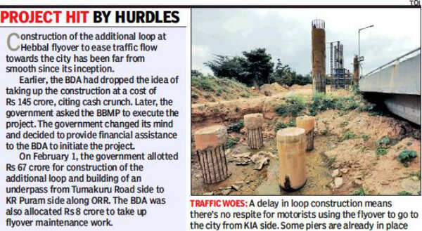 Metro plans throw spanner in Hebbal flyover widening work | Bengaluru ...