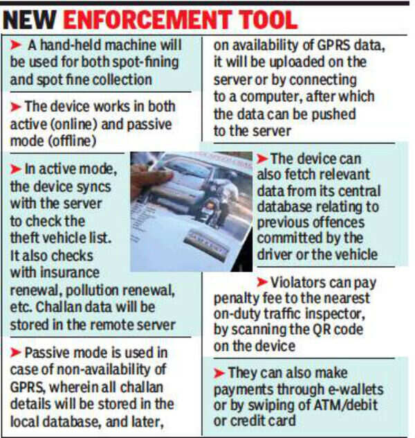 E-challan system gets Goa government nod | Goa News - Times of India