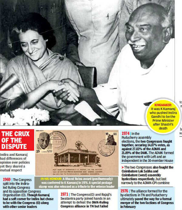 Narendra Modi: When K Kamaraj and Indira Gandhi worked to merge warring ...