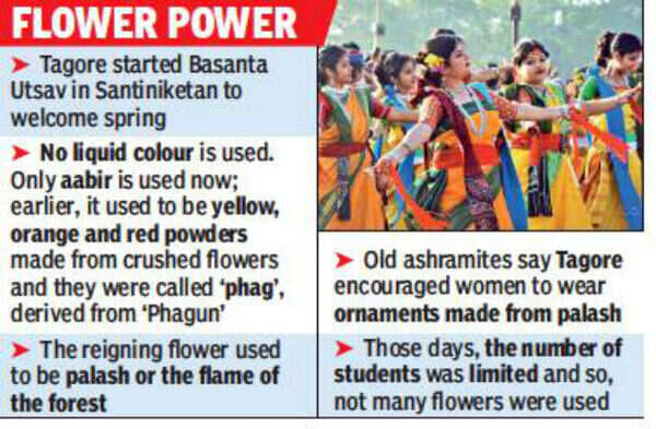 Kolkata: VB issues notice to ban palash ornaments during Basanta Utsav ...