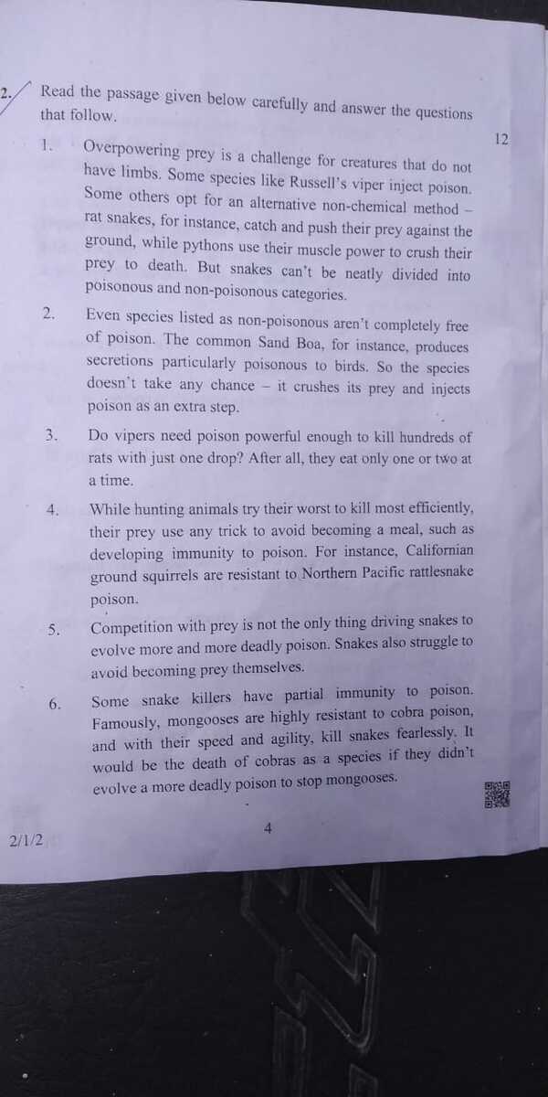 CBSE 10th English Question Paper 2019 Here s The Complete Paper