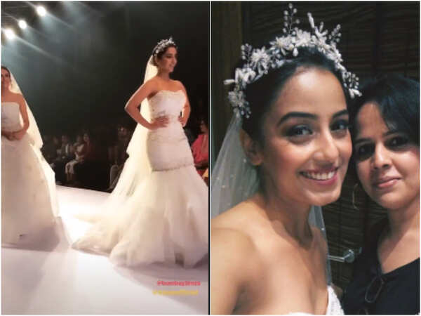Srishty Rode walks for the Bombay Times Fashion Week; looks like an ...