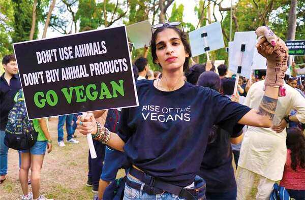 Vegans call for compassion at India’s first Animal Liberation March ...