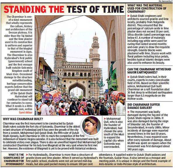 Pollution turning Charminar black: ASI | Hyderabad News - Times of India
